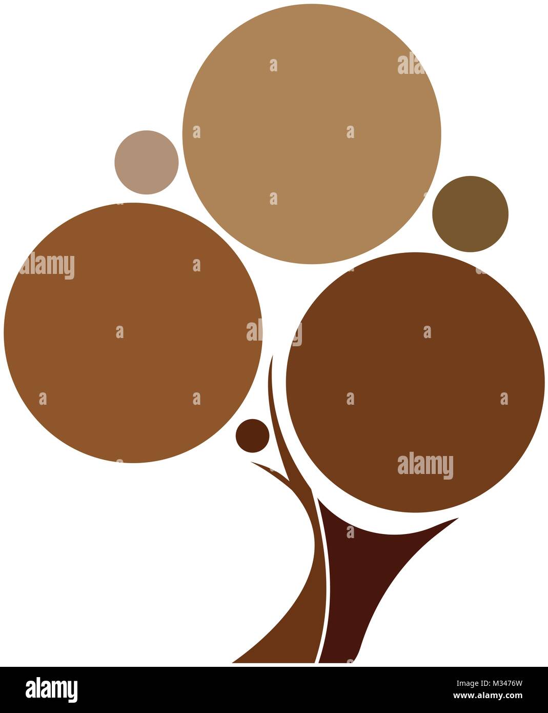 Abstract cute tree Stock Vector Image & Art - Alamy
