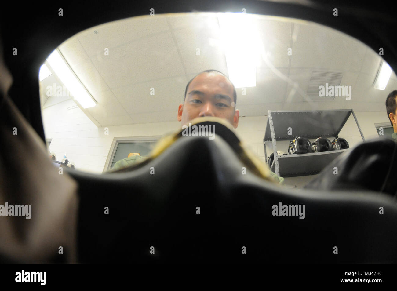 Air force mask inspection hi-res stock photography and images - Alamy