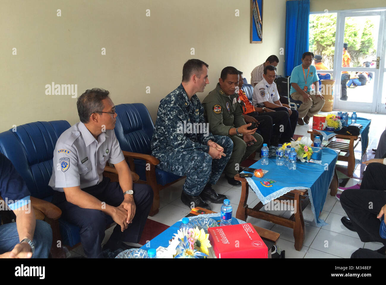 Lt. Cmdr. Greg Adams, a U.S. Navy liaison officer supporting AirAsia ...