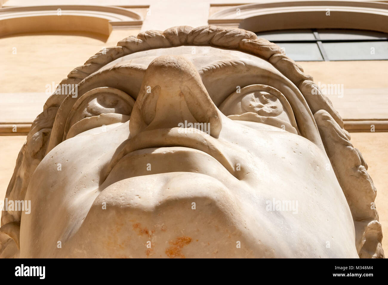 Ancient statue of emperor Constantine, Capitol, Rome, Italy Stock Photo ...