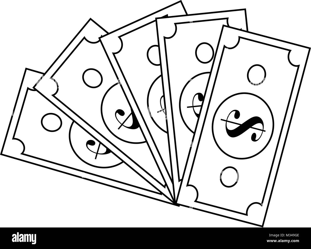 abstract money object Stock Vector Image & Art - Alamy