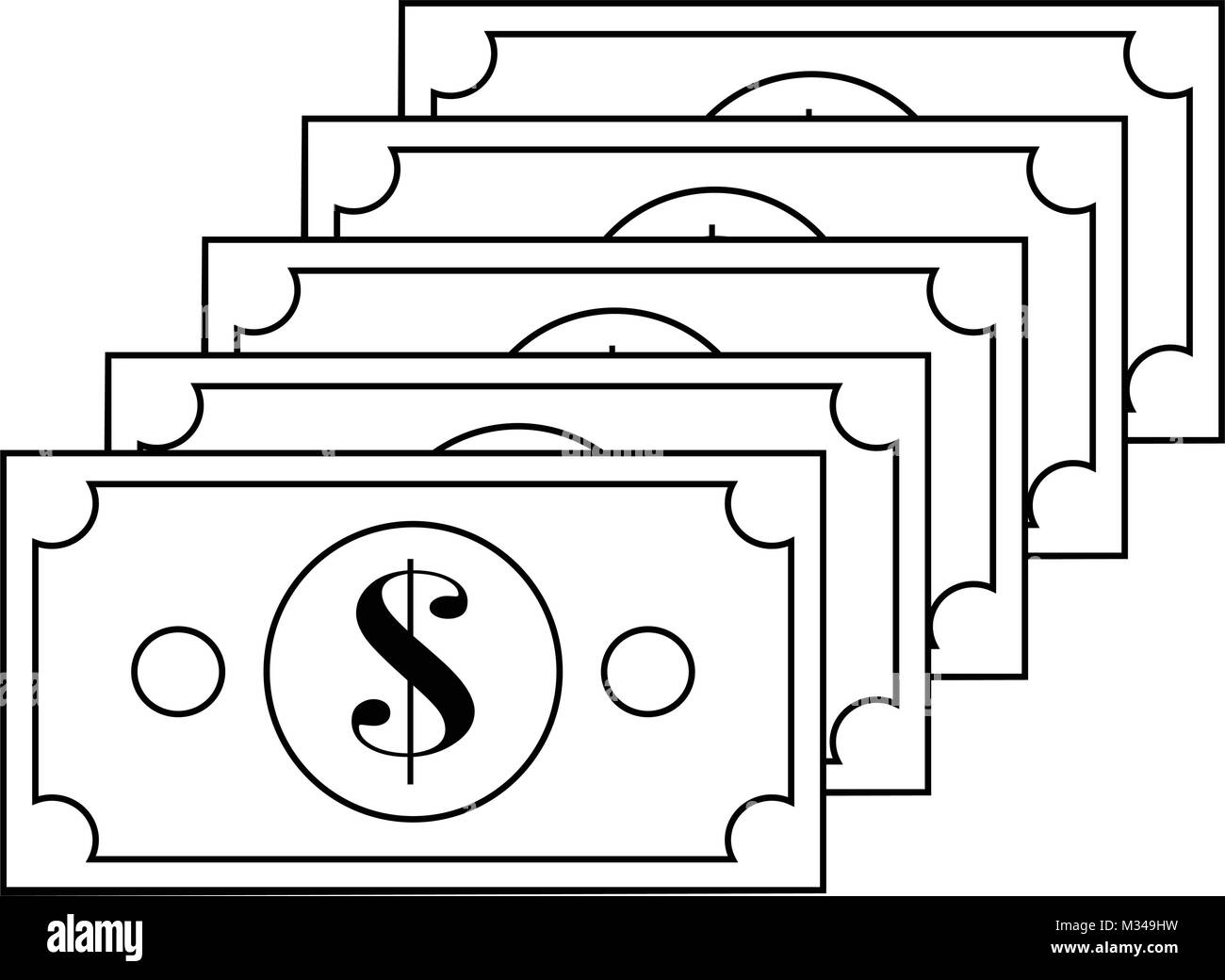 abstract money object Stock Vector Image & Art - Alamy