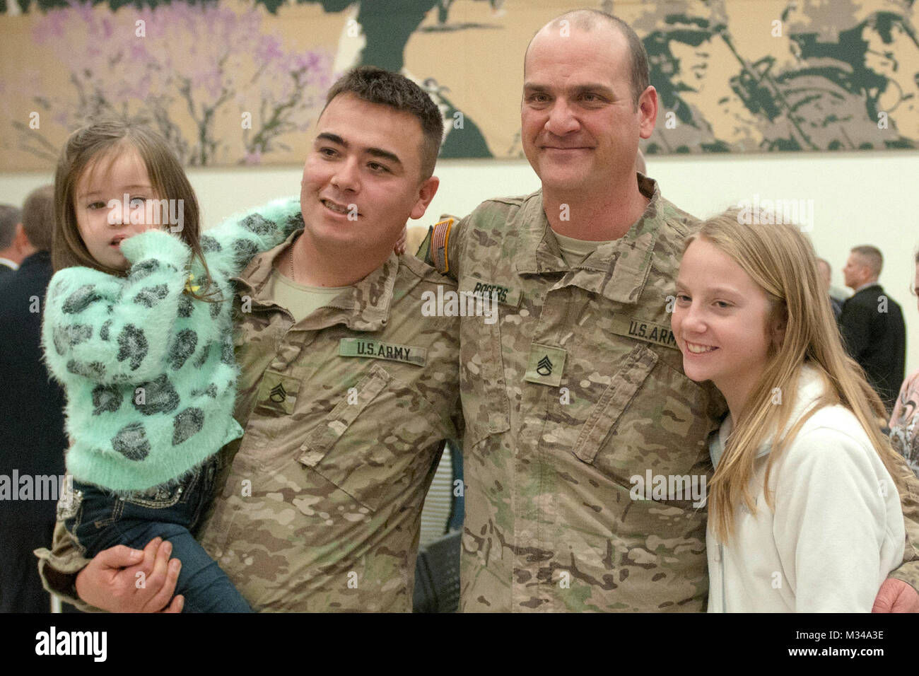 Members of Battery B, 1st Battalion, 158th Field Artillery returned ...