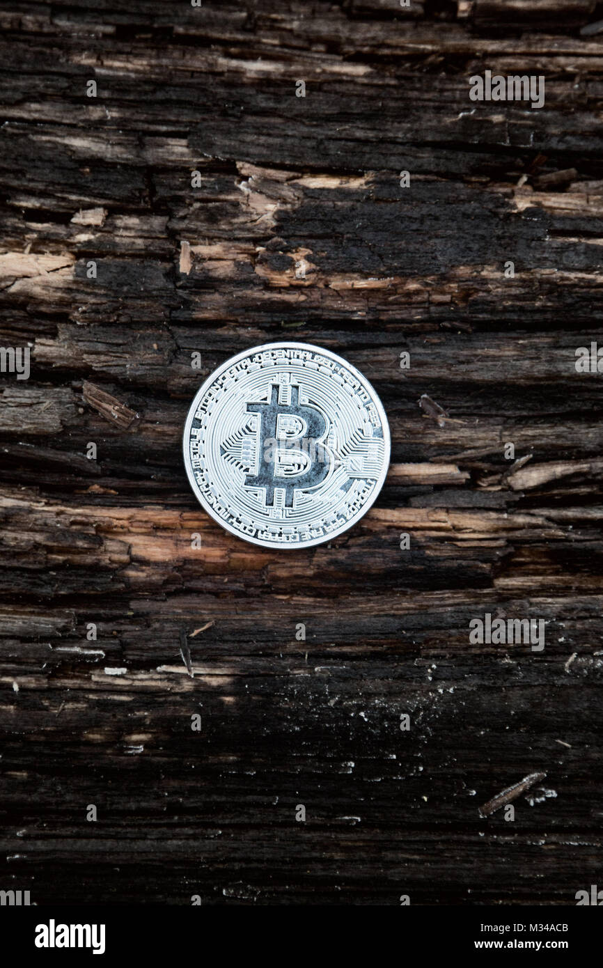 Bitcoin. A new virtual currency comes into use quickly. concept of old ...