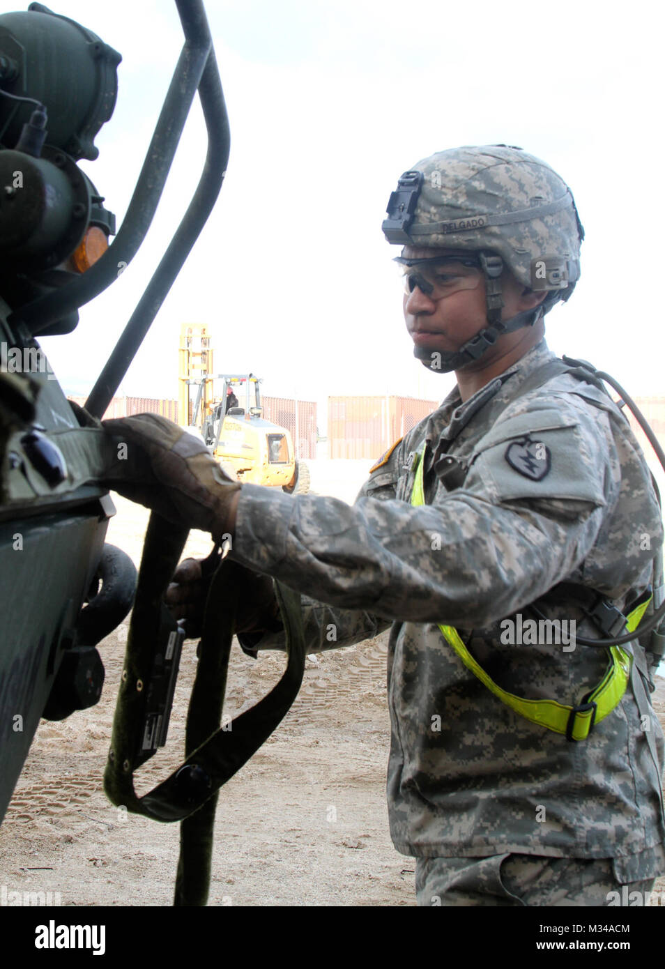Pfc. Kim Delgado, an infantryman with E Co., 70th Brigade Engineer ...