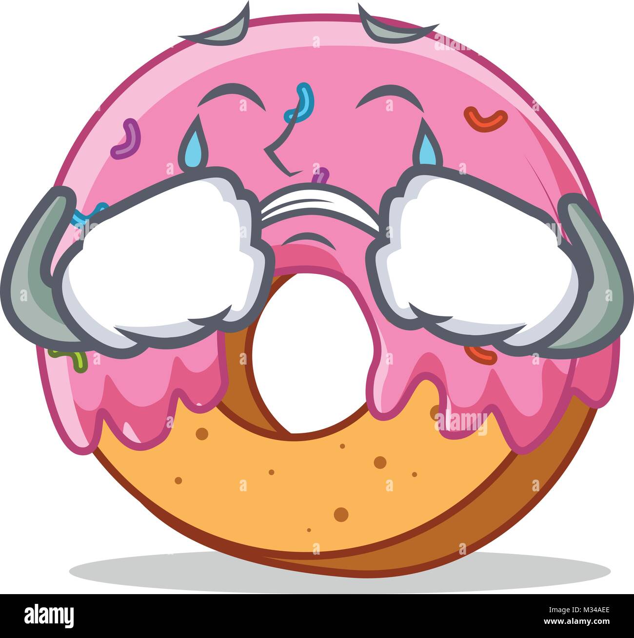 Crying dessert mascot hi-res stock photography and images - Alamy