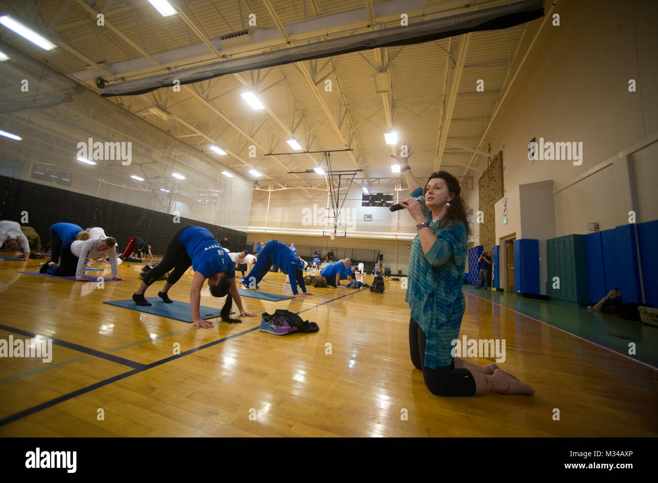 U.S. Air Force recovering service members practice yoga with Christine ...