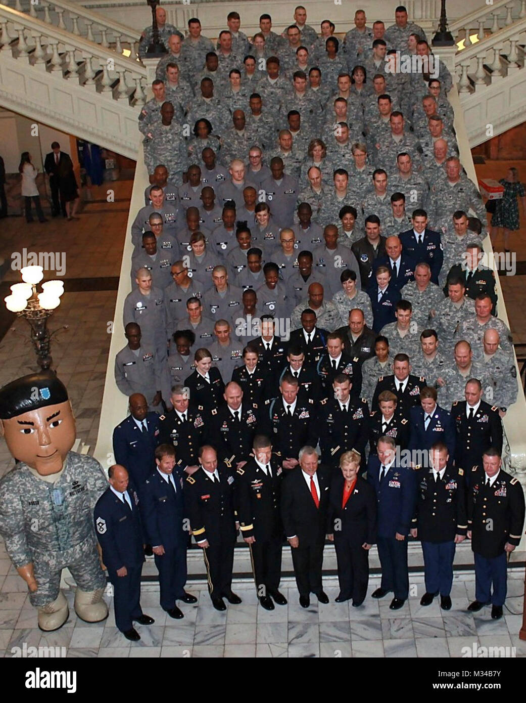 The Capitol Staircase by Georgia National Guard Stock Photo - Alamy
