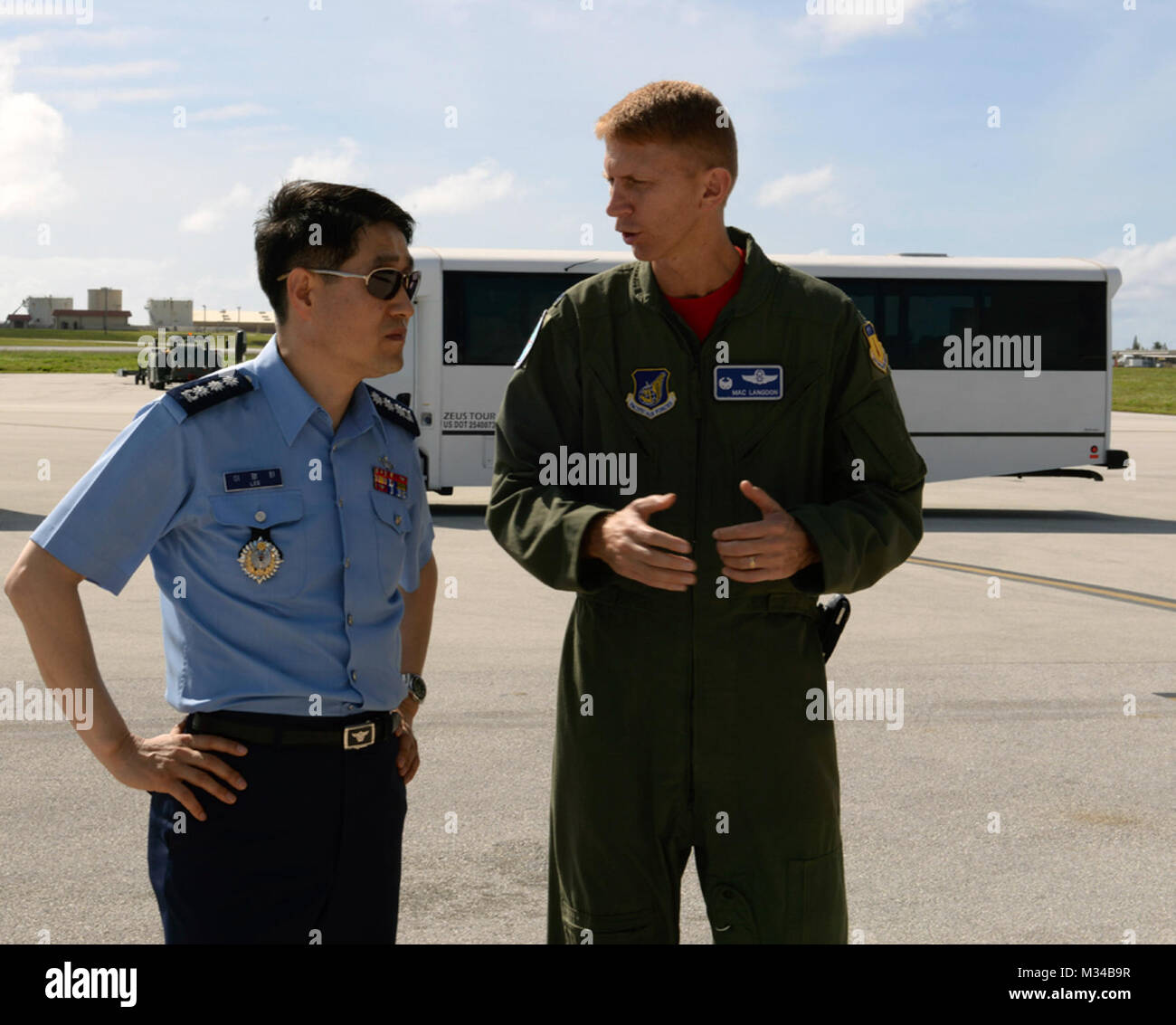 South Korean Admirals, Generals visit Andersen Air Force Base, Guam by ...