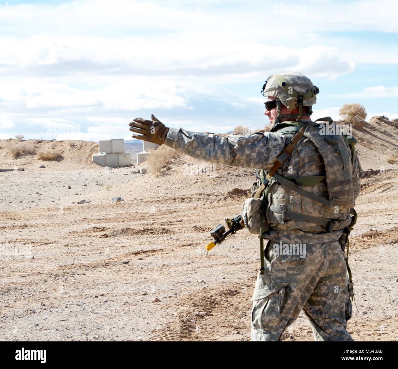 Staff Sgt. Andrew Cunningham, an engineer platoon sergeant with B Co ...