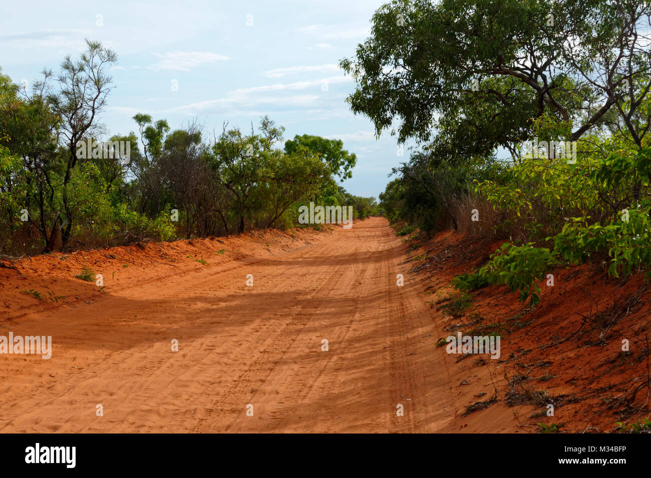 Red dirt outback road, Derby, West Kimberley, Western Australia Stock ...