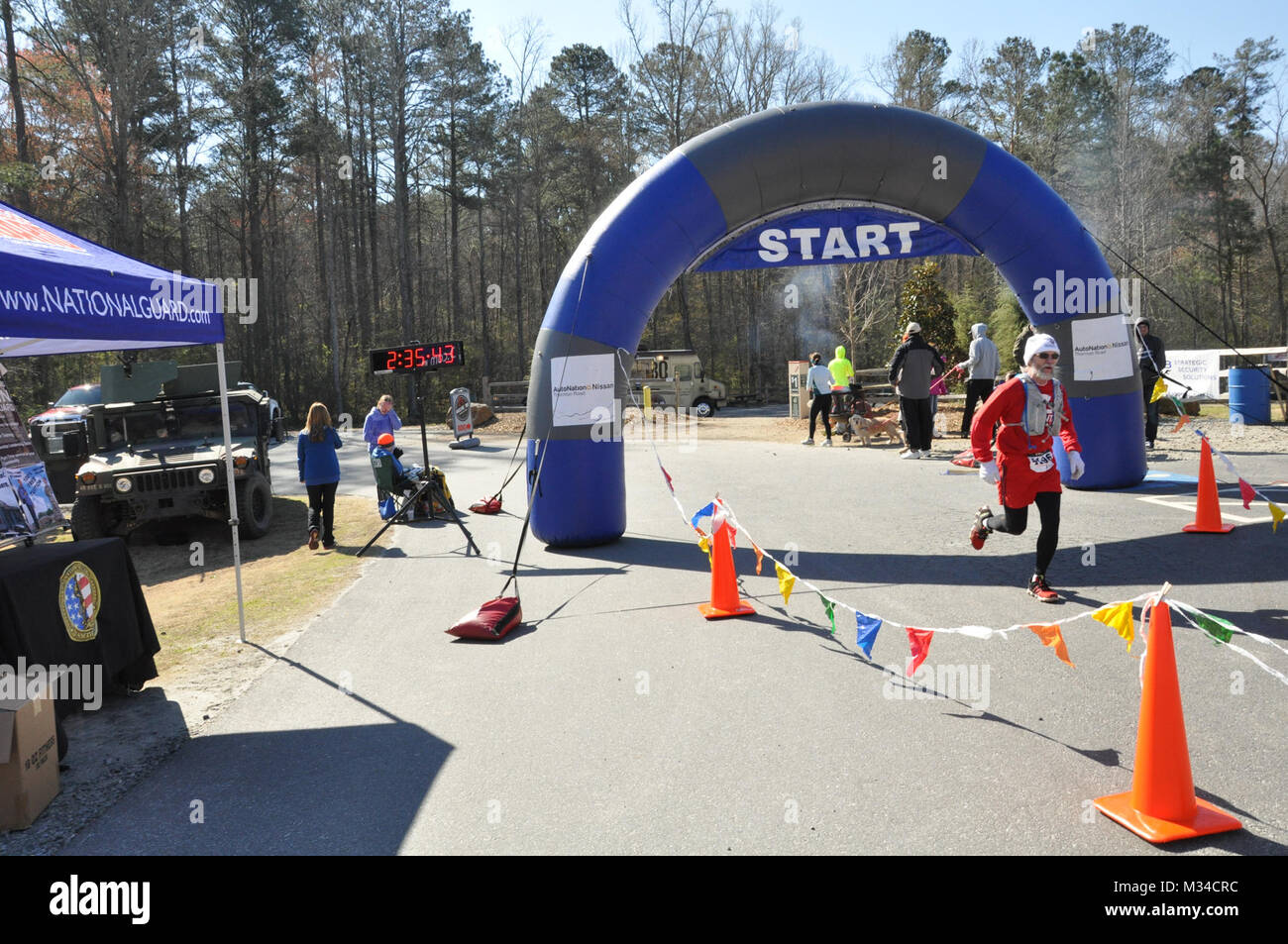 Ga ARNG Retiree Finishes 1st by Georgia National Guard Stock Photo - Alamy