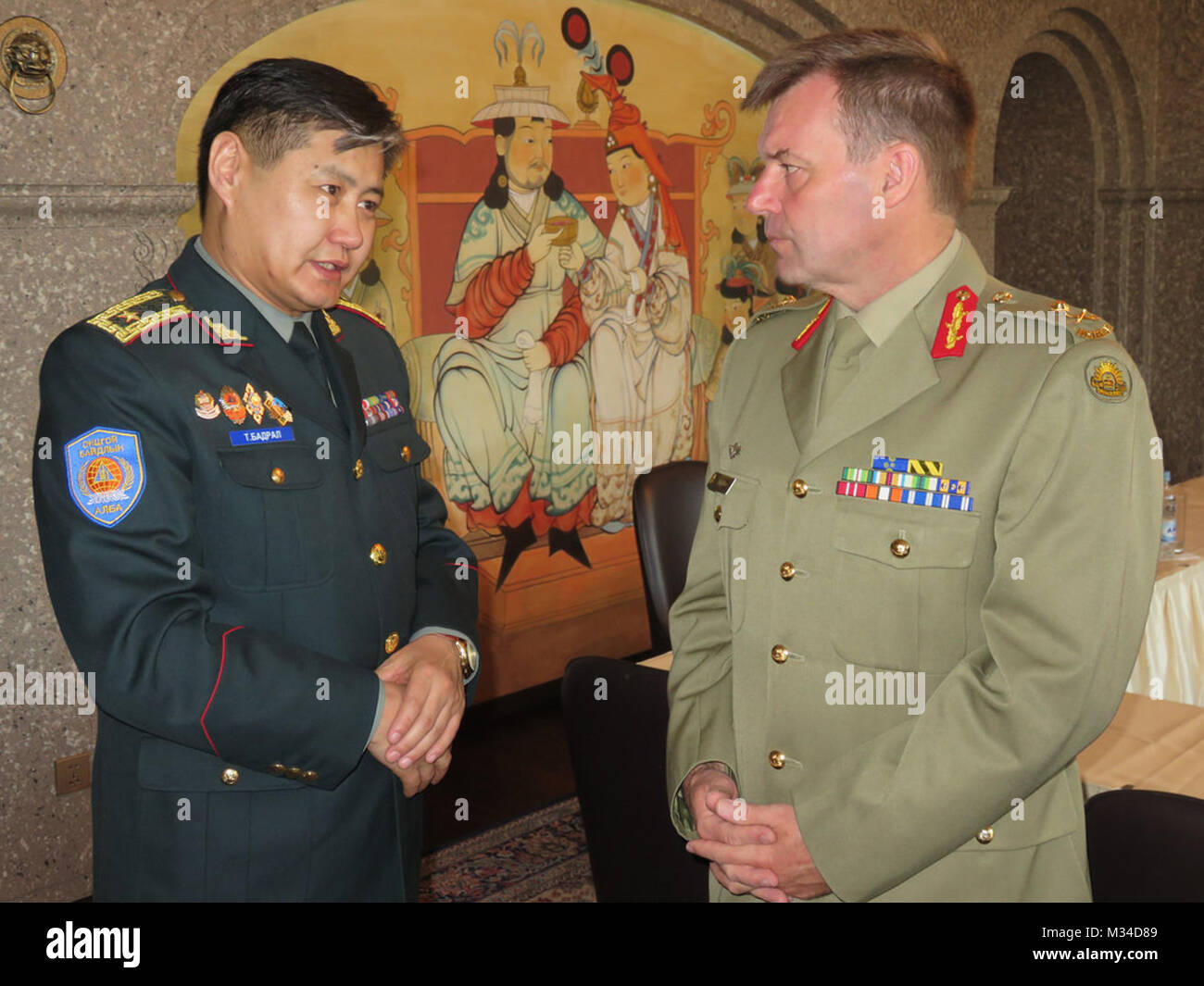 Leadership from Mongolia and USARPAC Meet during Gobi Wolf 2015 by # ...