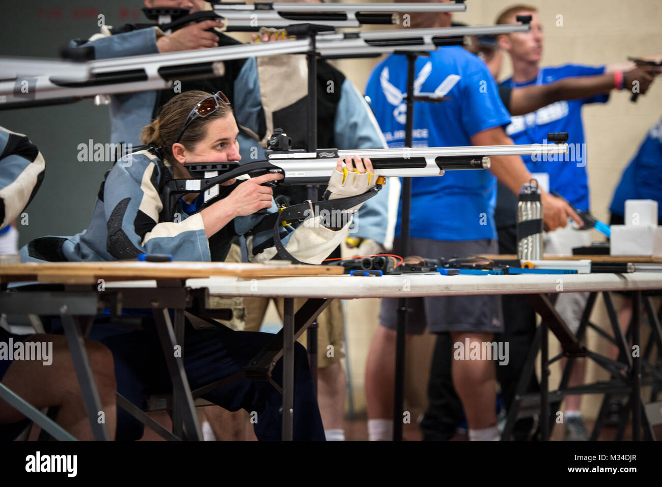 Master Sgt. Kyle Burnett, an Air Force wounded warrior athlete, takes ...