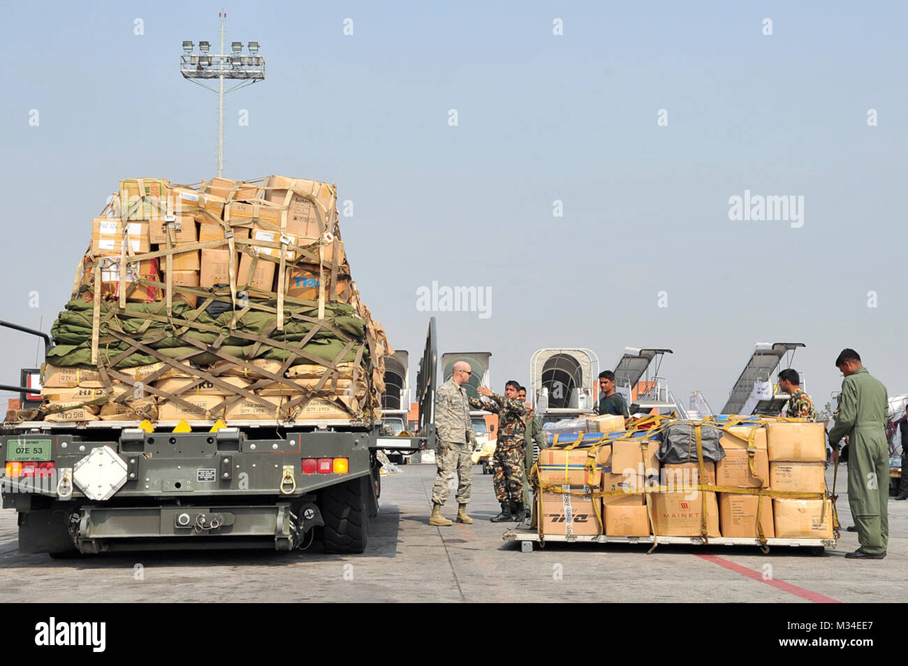 Nepalese Army, 36th Contingency Response Group Airmen, and Bangladesh ...