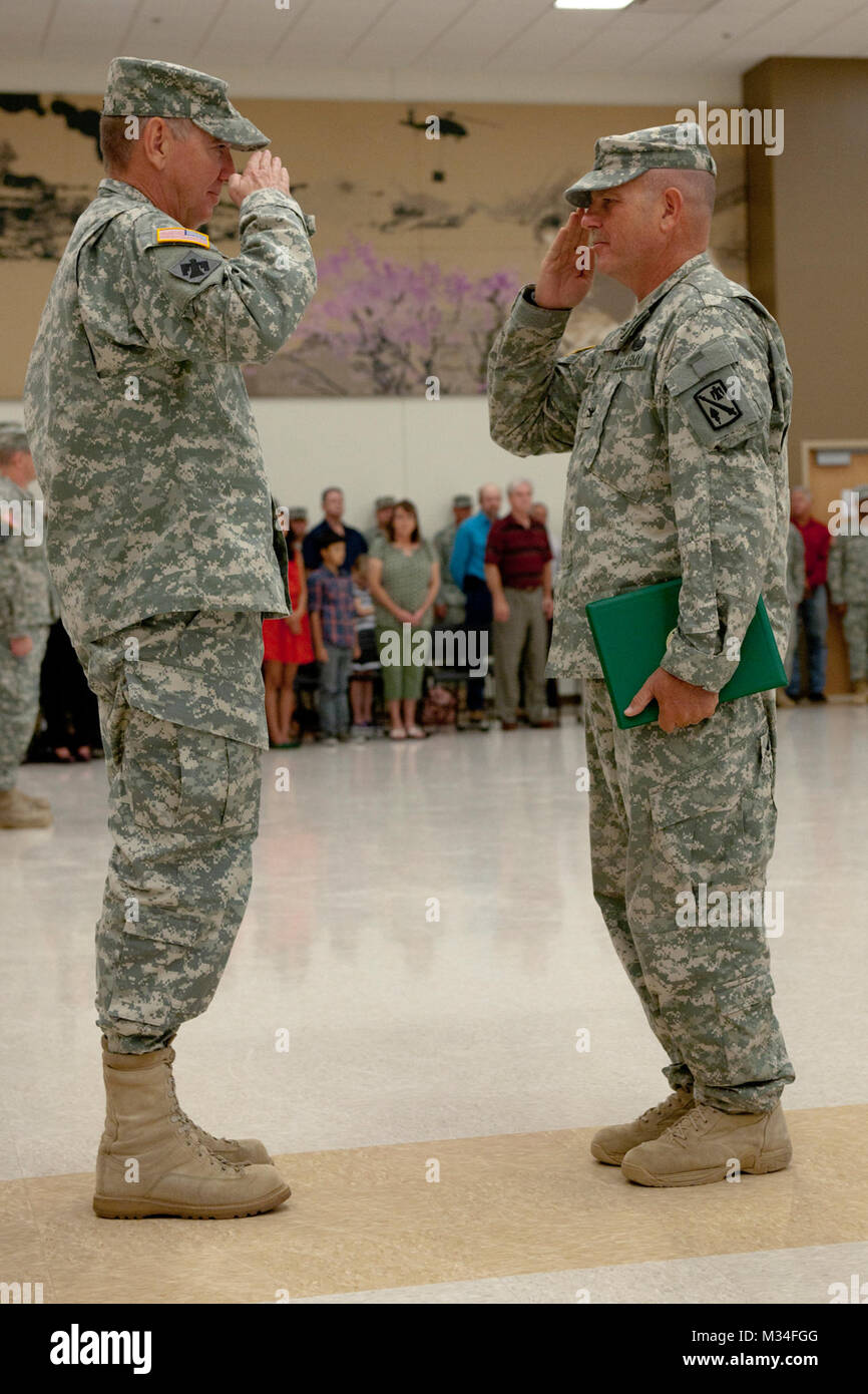 The 45th Field Artillery Brigade hosted a change of command at their ...