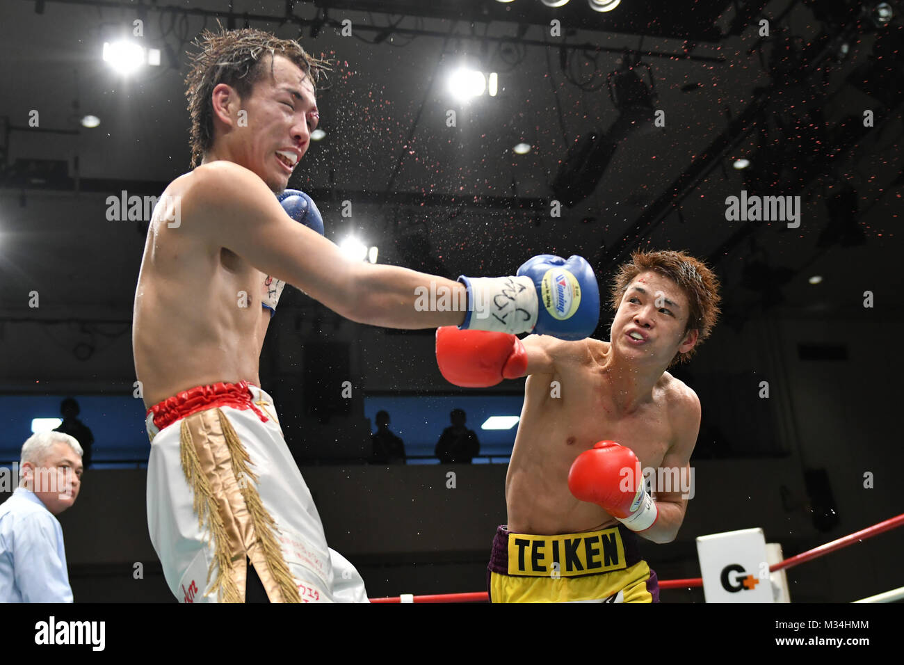 Tokyo, Japan. 3rd Feb, 2018. (L-R) Ken Osato, Masaru Sueyoshi (JPN ...