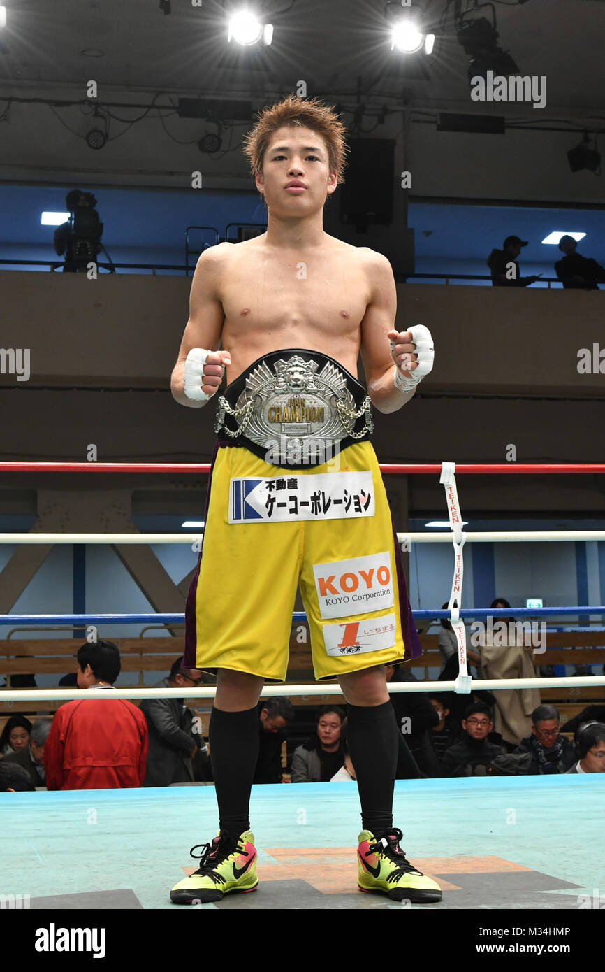 Tokyo, Japan. 3rd Feb, 2018. Masaru Sueyoshi (JPN) Boxing : Masaru ...