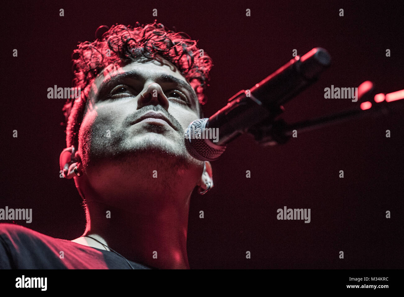 Denmark, Copenhagen - Febrauary 8, 2018. The Danish singer, songwriter ...