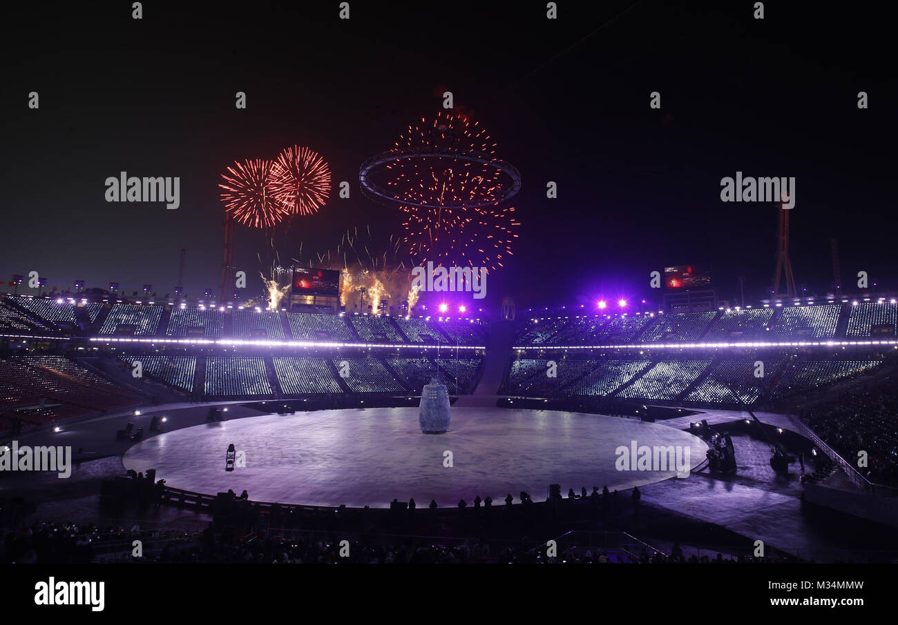 Pyeongchang, South Korea. 9th Feb, 2018. Photo shows the opening ...