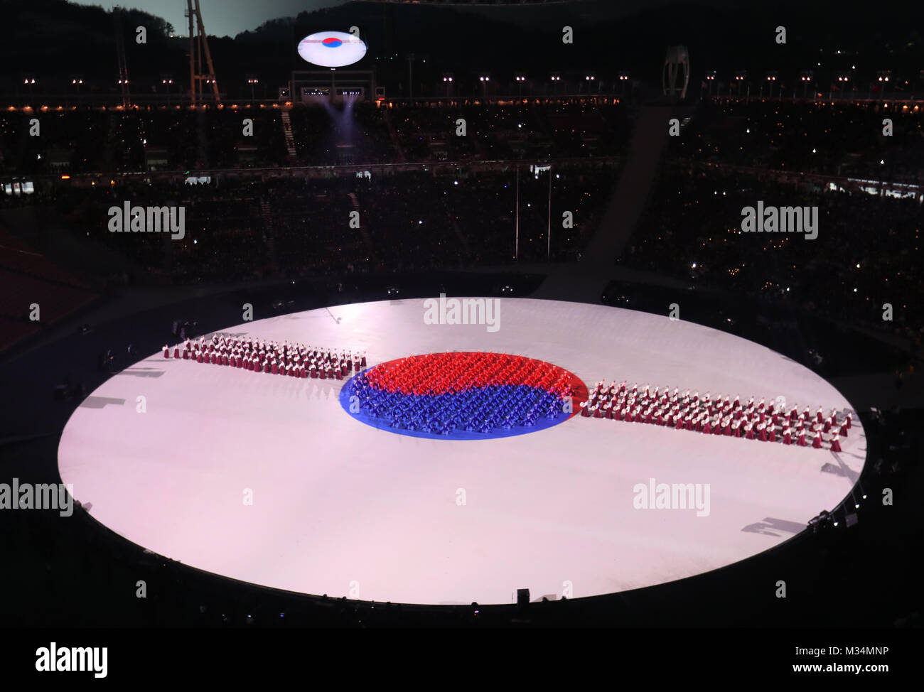 Pyeongchang, South Korea. 9th Feb, 2018. Photo shows the opening ...