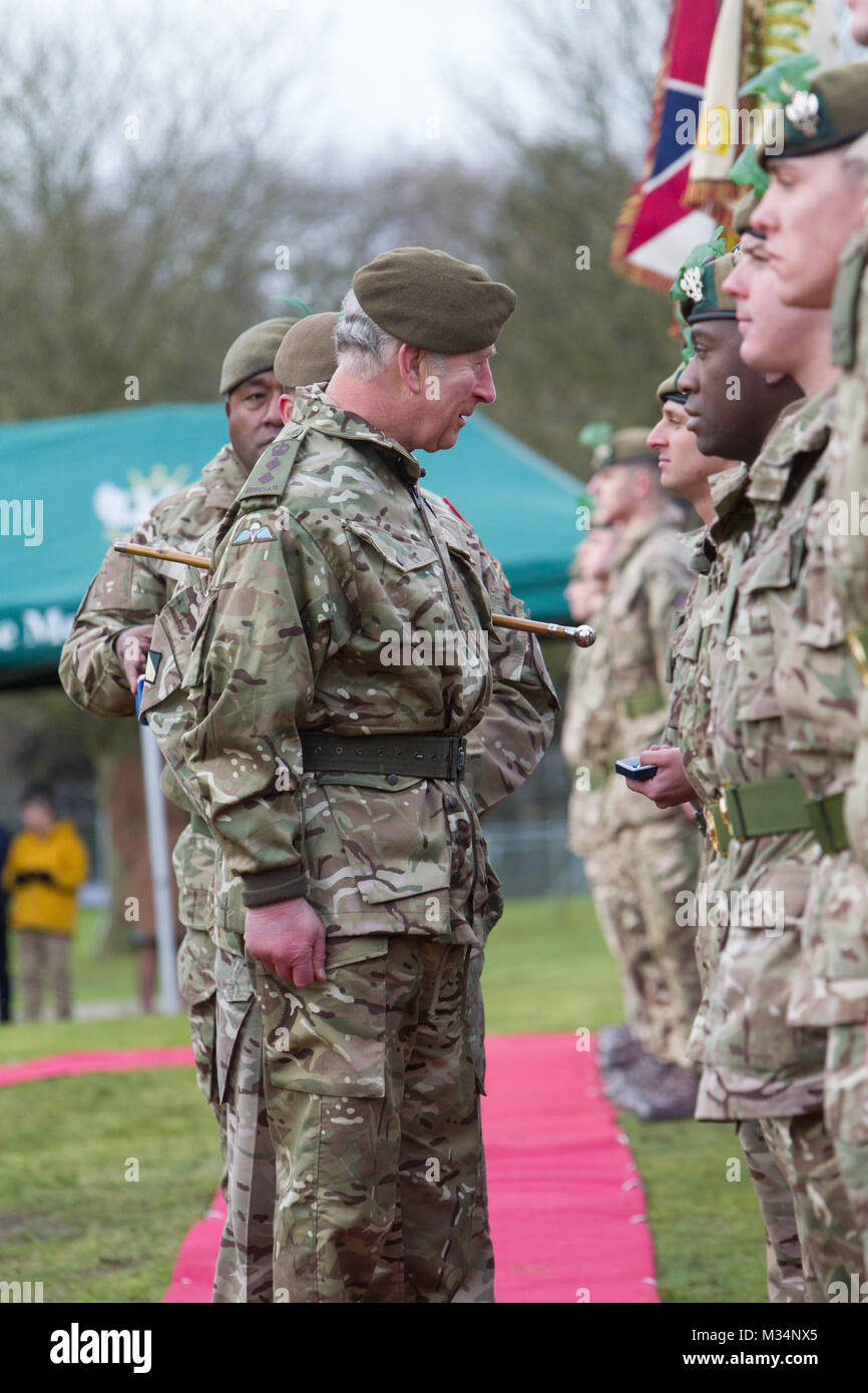 Prince Charles (King Charles III) visits Bulford Stock Photo - Alamy