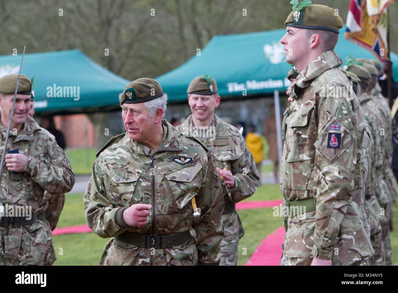 Prince Charles (King Charles III) visits Bulford Stock Photo - Alamy