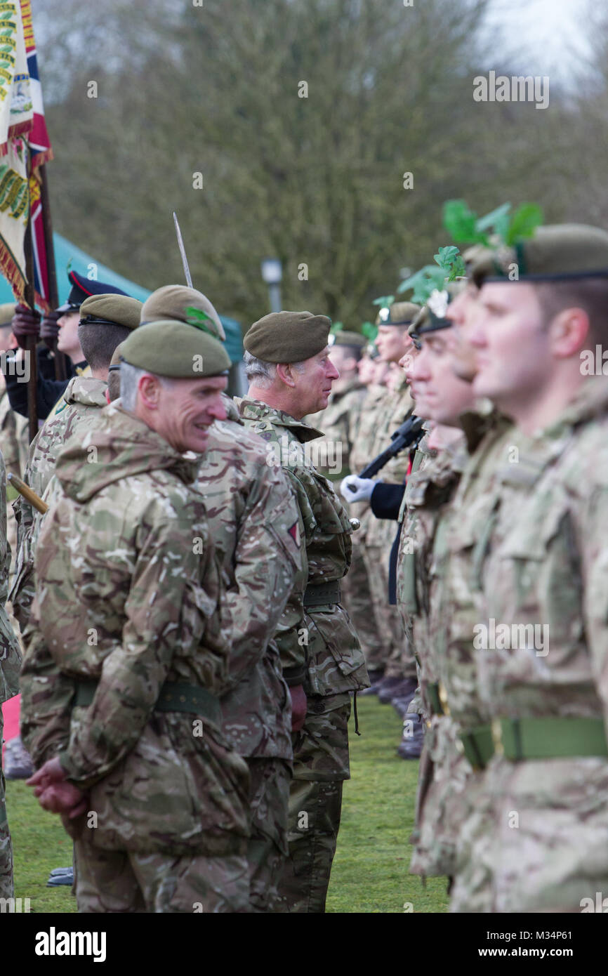 Prince Charles (King Charles III) visits Bulford Stock Photo - Alamy