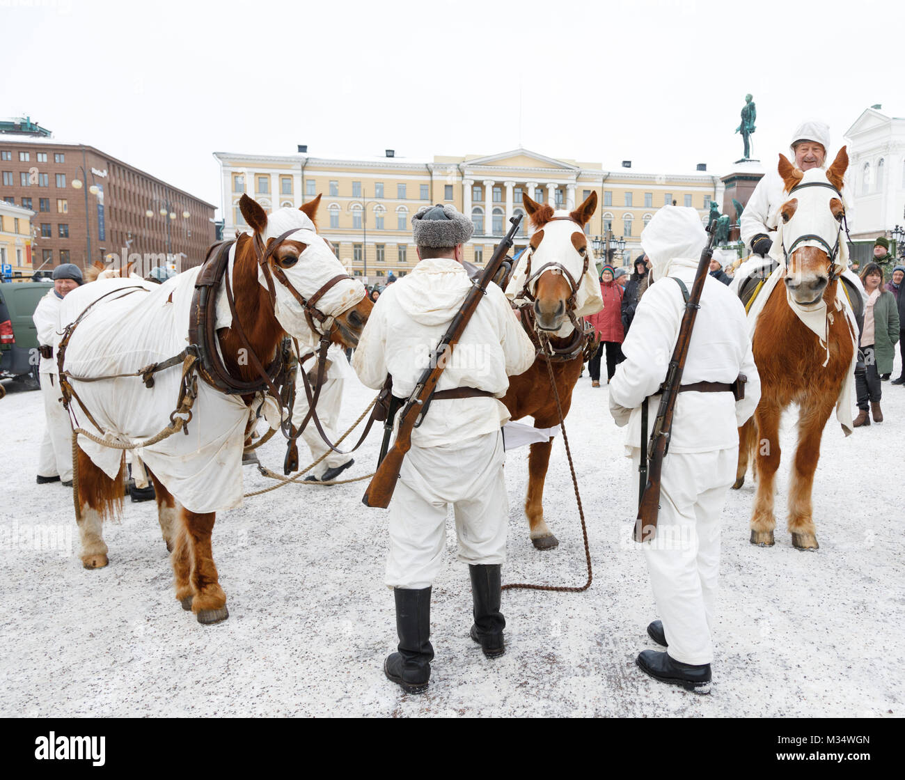 Helsinki, Finland. 8th Feb, 2018. To commemorate the 100 years history ...