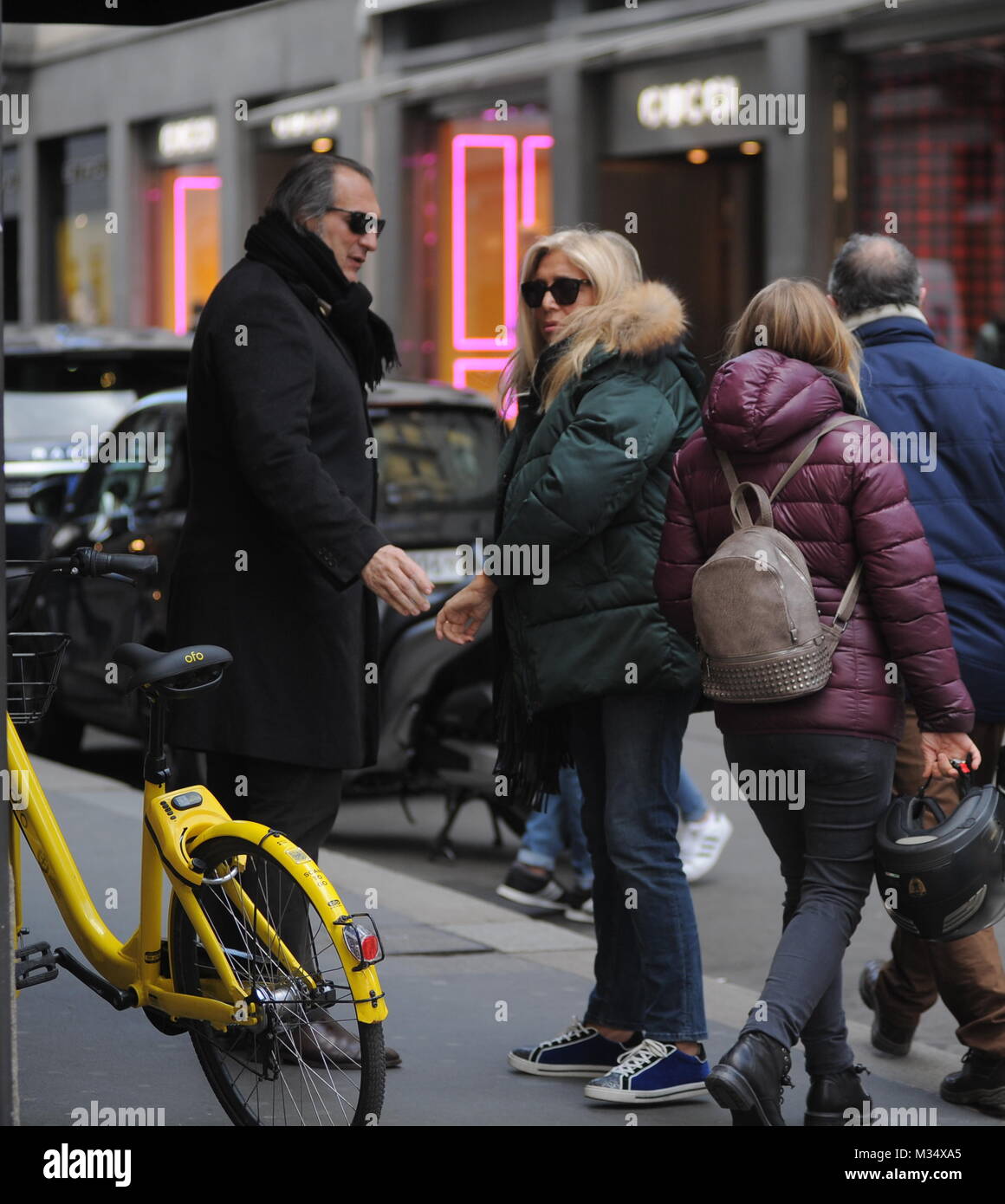 Milan, Mara Venier meets Silvio Sardi in the center Mara Venier ...