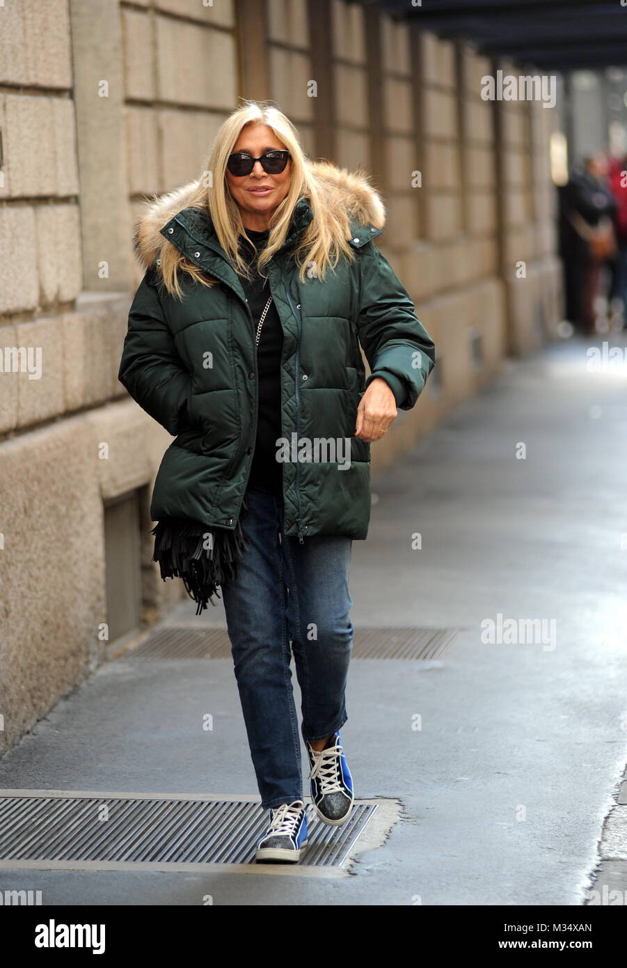 Milan, Mara Venier meets Silvio Sardi in the center Mara Venier ...