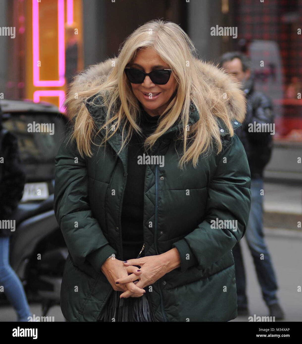 Milan, Mara Venier meets Silvio Sardi in the center Mara Venier ...