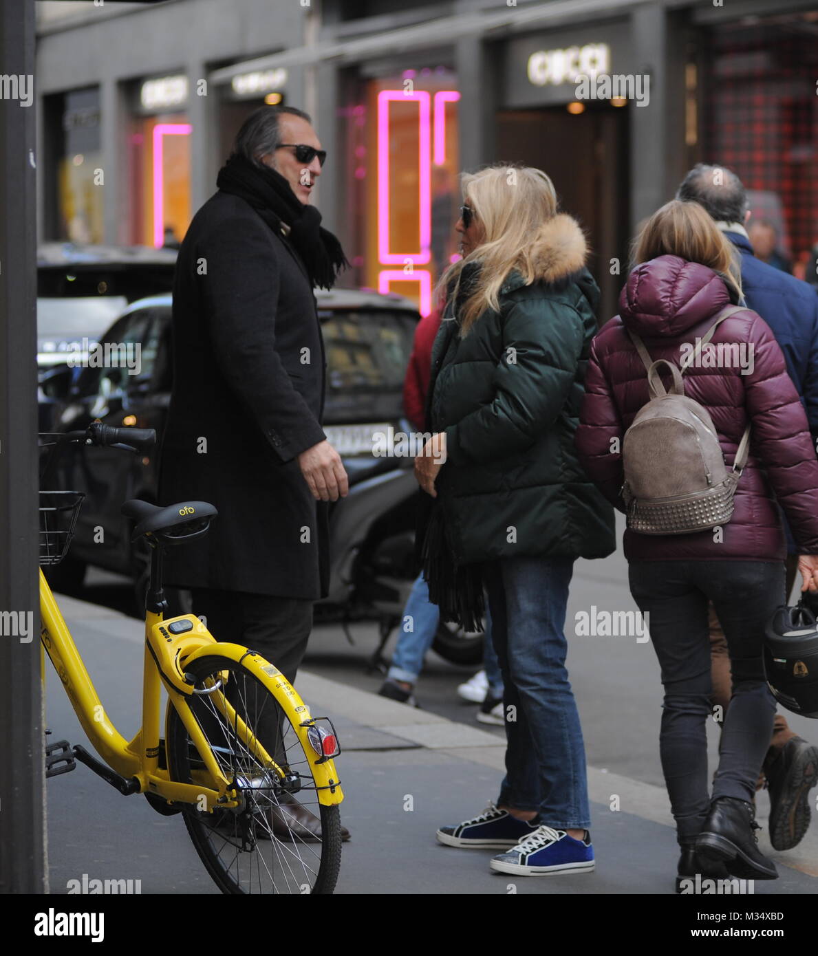 Milan, Mara Venier meets Silvio Sardi in the center Mara Venier ...