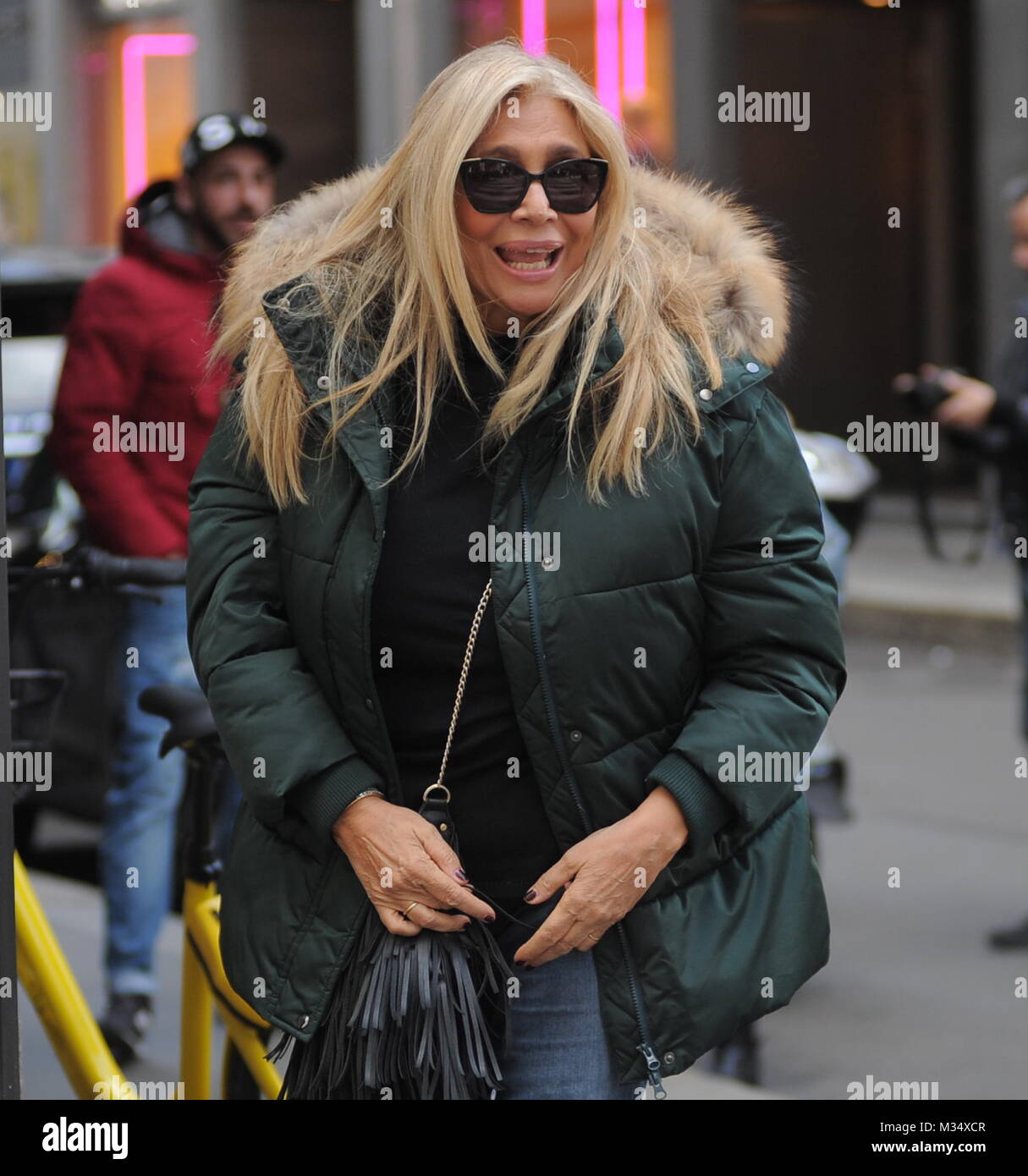 Milan, Mara Venier meets Silvio Sardi in the center Mara Venier ...