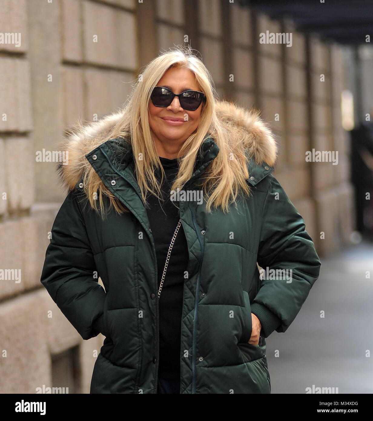 Milan, Mara Venier meets Silvio Sardi in the center Mara Venier ...