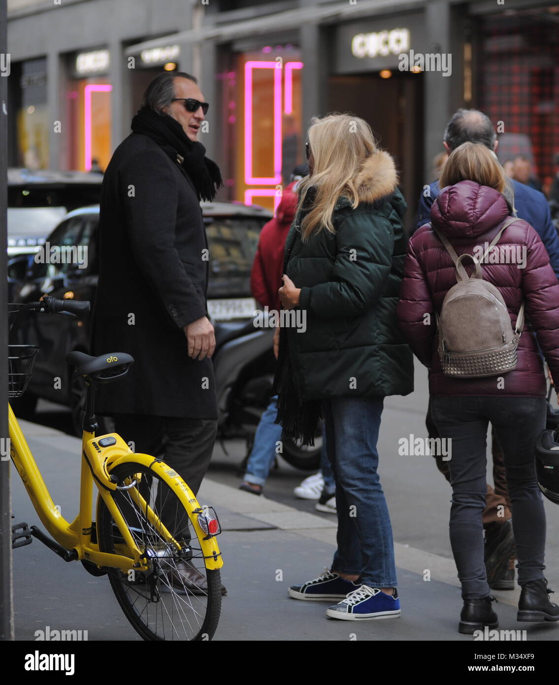 Milan, Mara Venier meets Silvio Sardi in the center Mara Venier ...