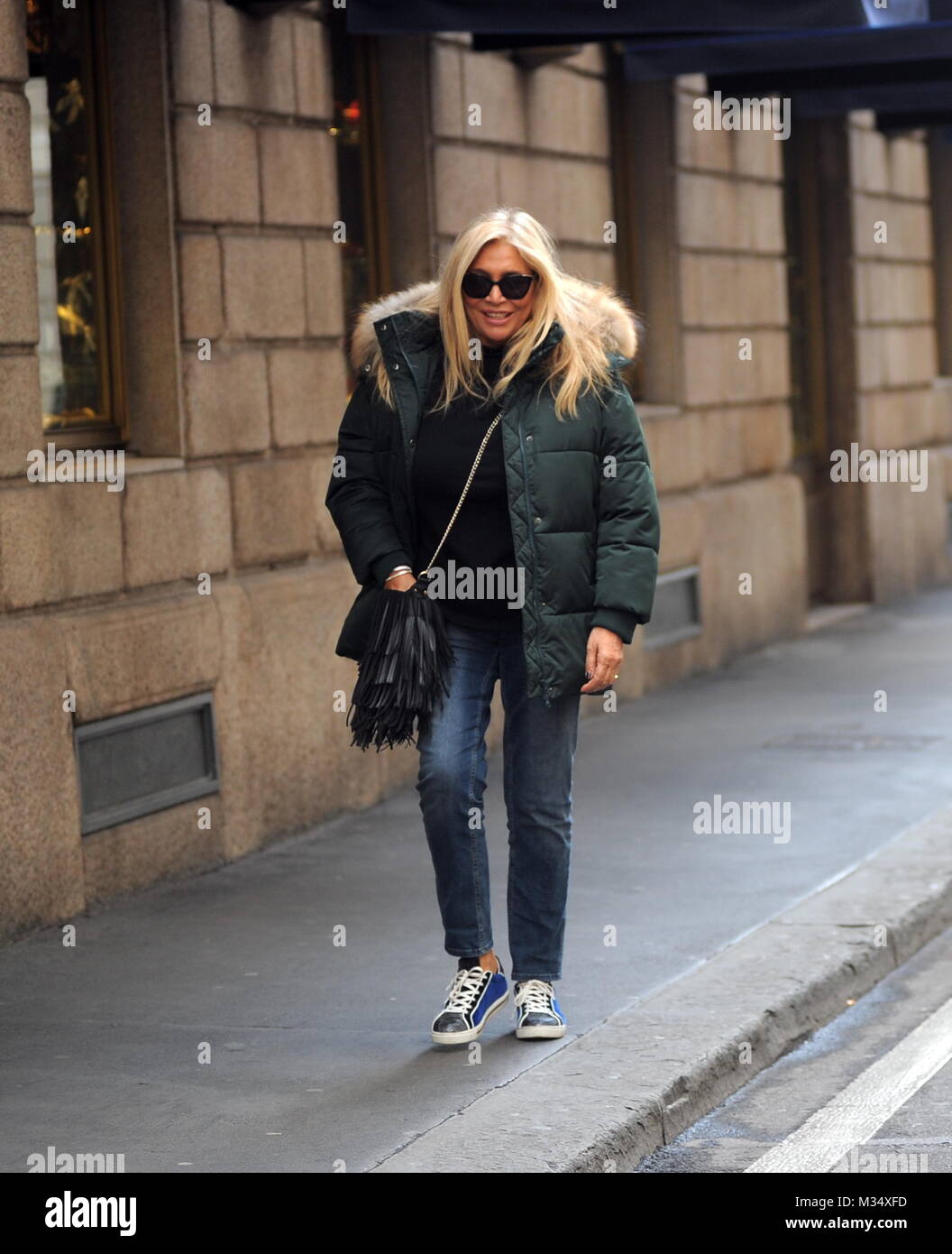 Milan, Mara Venier meets Silvio Sardi in the center Mara Venier ...