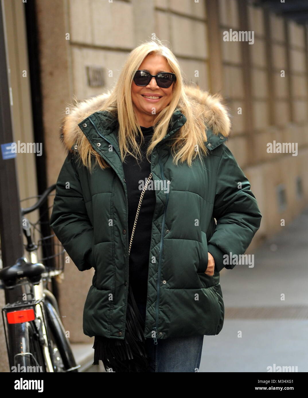 Milan, Mara Venier meets Silvio Sardi in the center Mara Venier ...