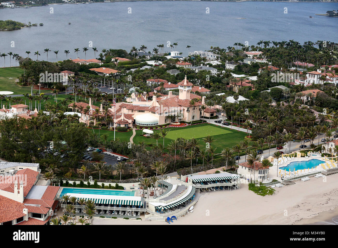 Mar a lago aerial hi-res stock photography and images - Alamy