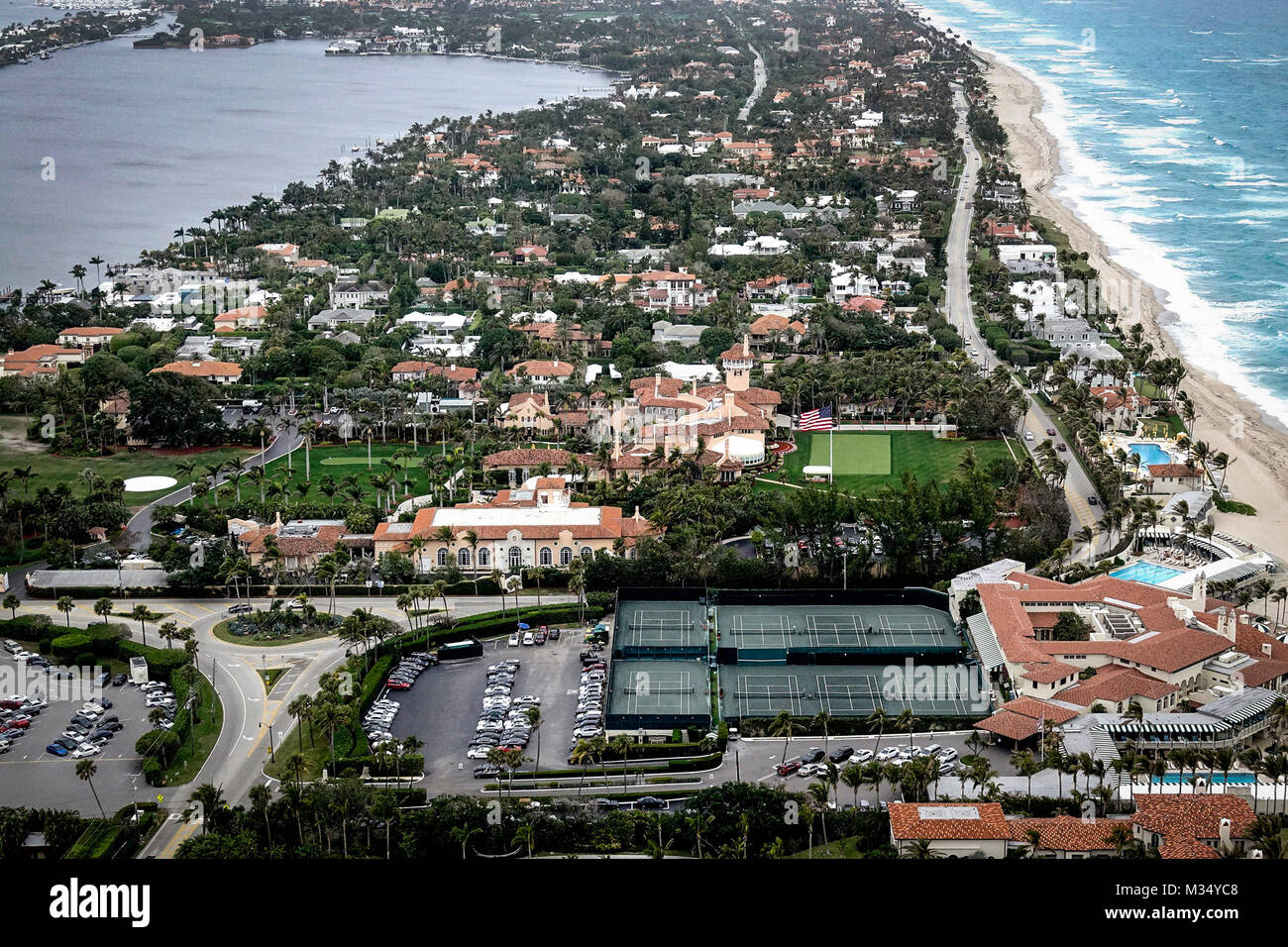 Mar a lago aerial hi-res stock photography and images - Alamy