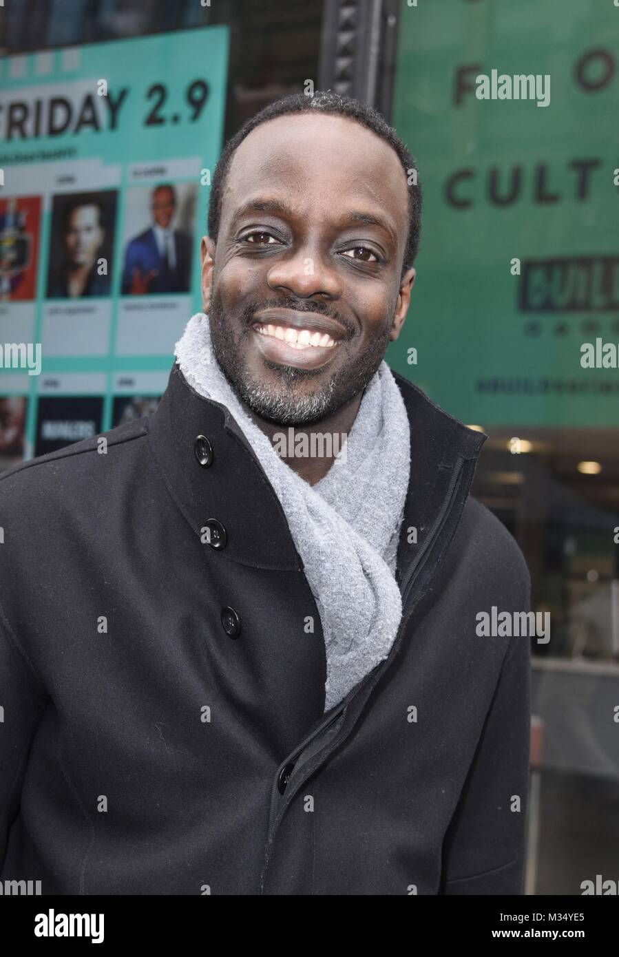 New York, NY, USA. 9th Feb, 2018. Ato Essandoh, seen at BUILD Series to ...