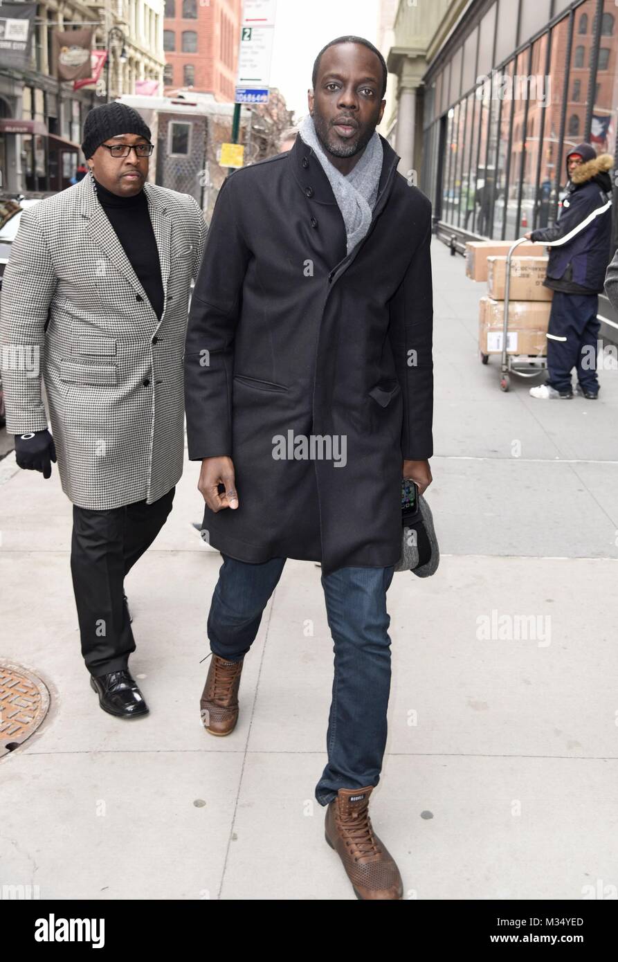 New York, NY, USA. 9th Feb, 2018. Ato Essandoh, seen at BUILD Series to ...
