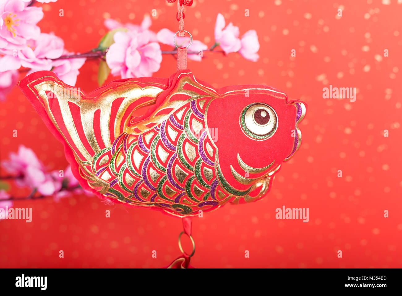 chinese new year fish ornaments for decoration Stock Photo - Alamy