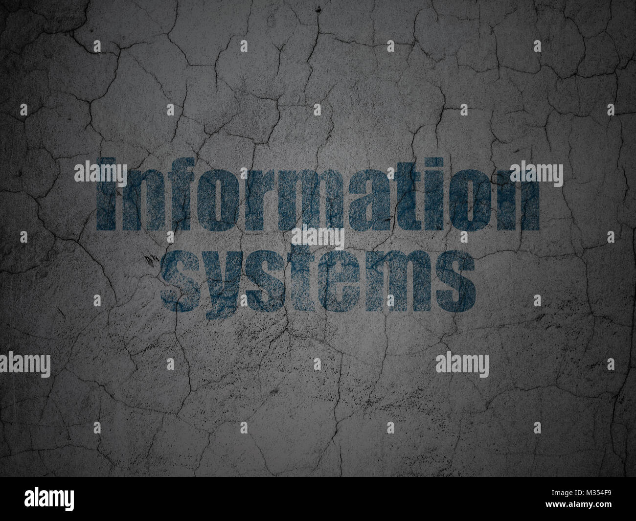 Data concept: Information Systems on grunge wall background Stock Photo ...