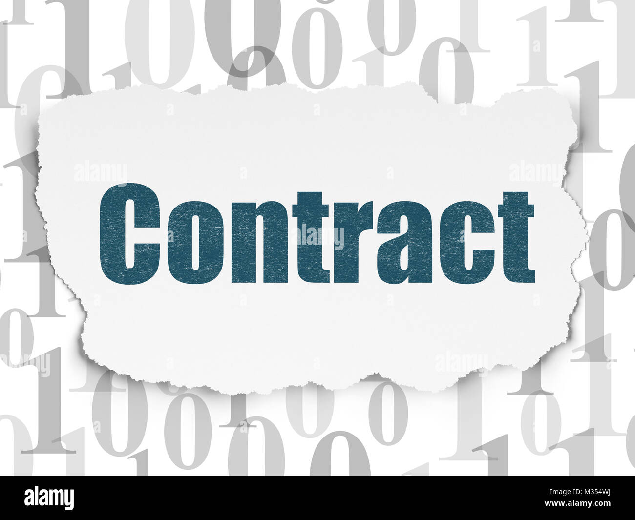 Business concept: Contract on Torn Paper background Stock Photo - Alamy