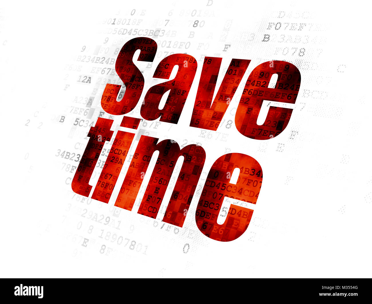 Time concept: Save Time on Digital background Stock Photo - Alamy