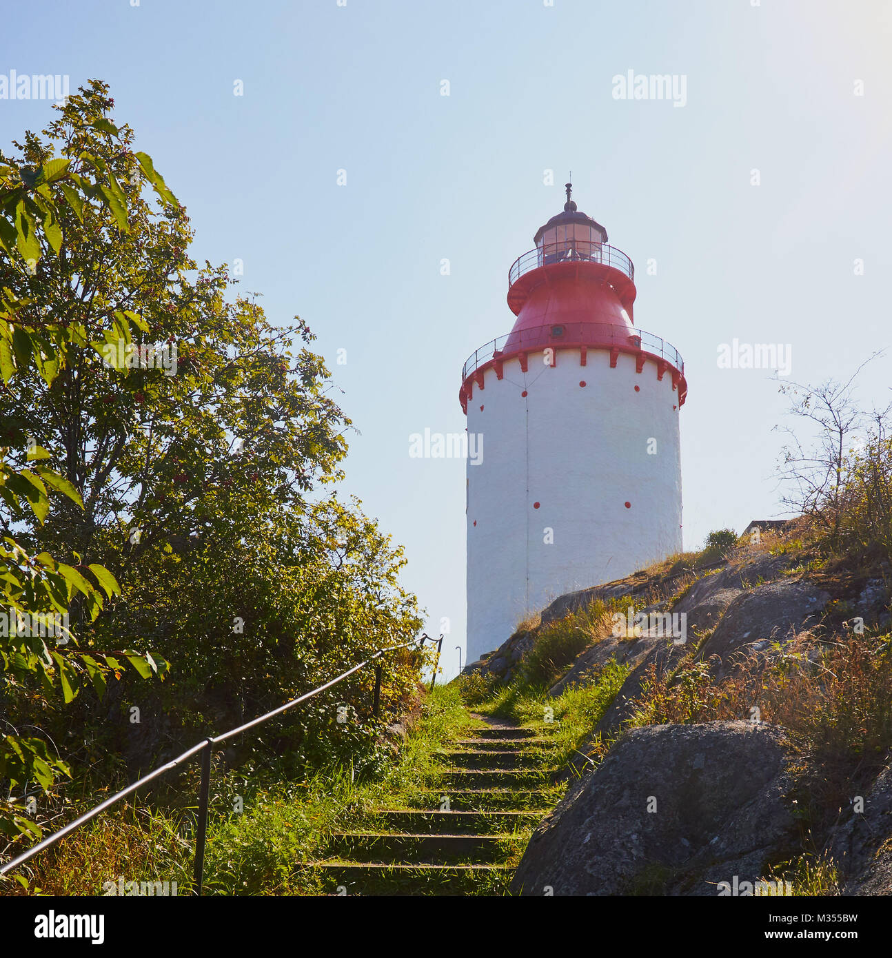 Lighthouse, Oja (Landsort), the southernmost point in the Stockholm ...