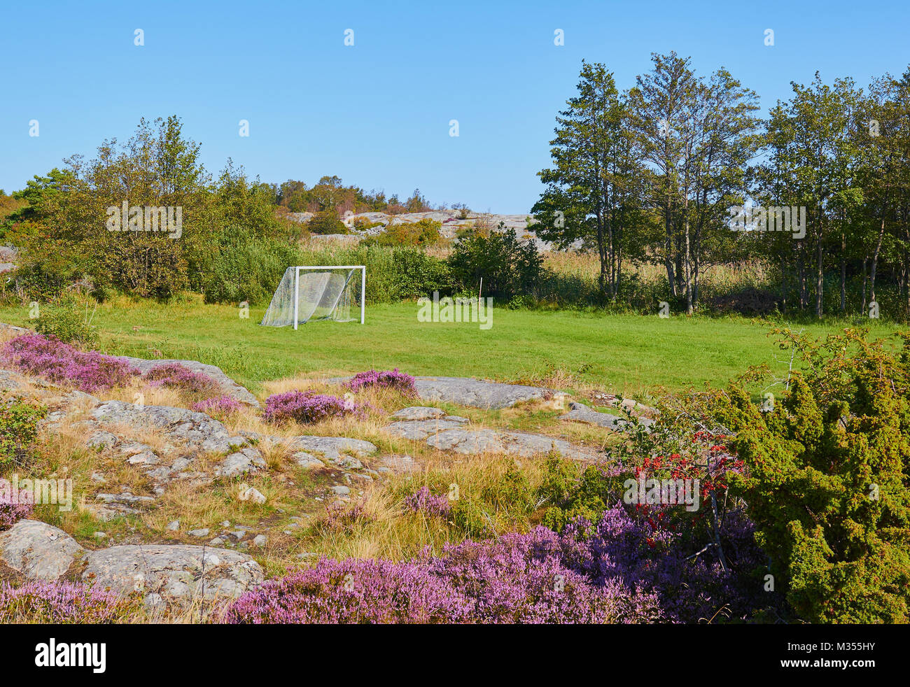 Football goal posts hi-res stock photography and images - Alamy