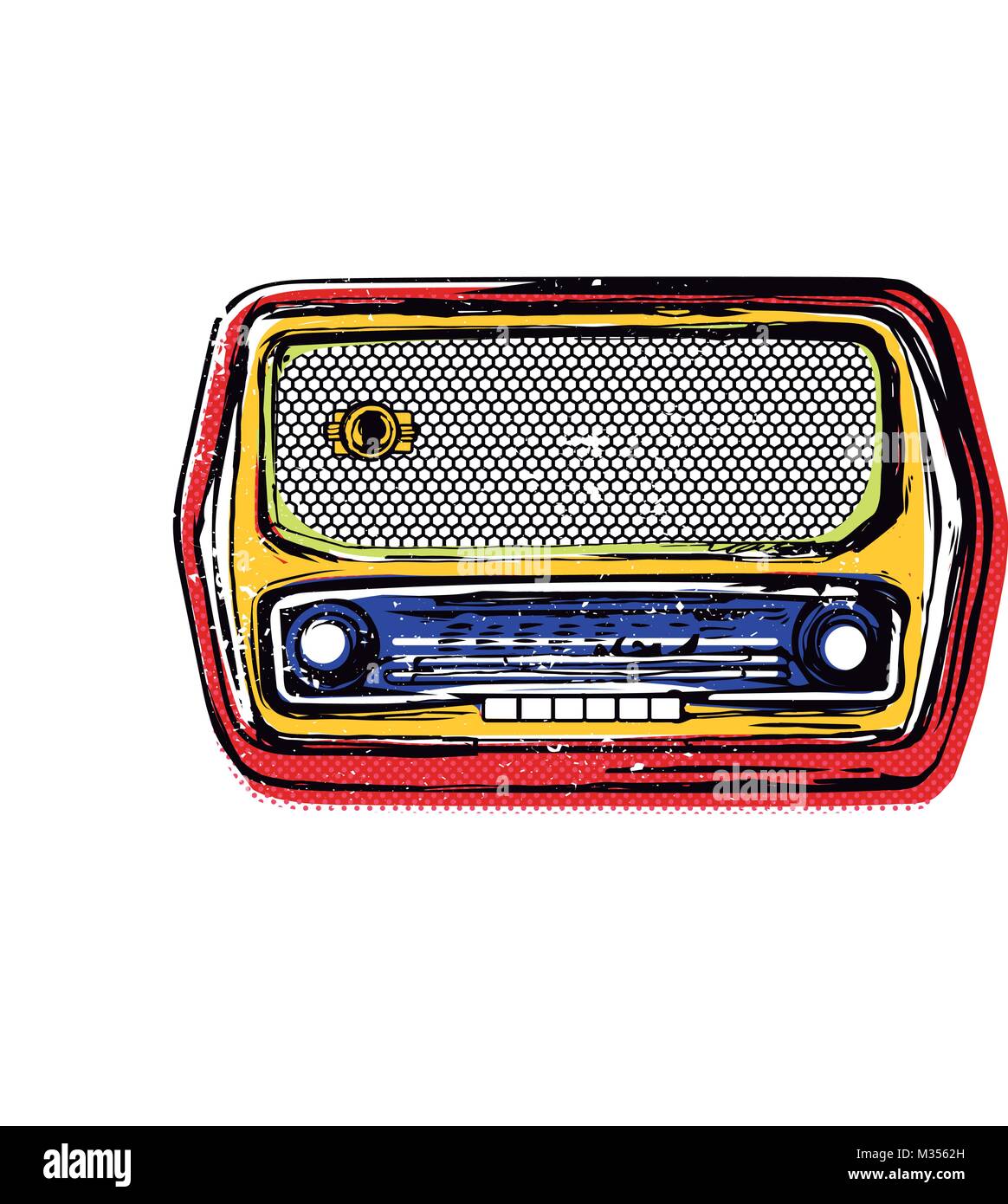 Old vintage radio Stock Vector Image & Art - Alamy