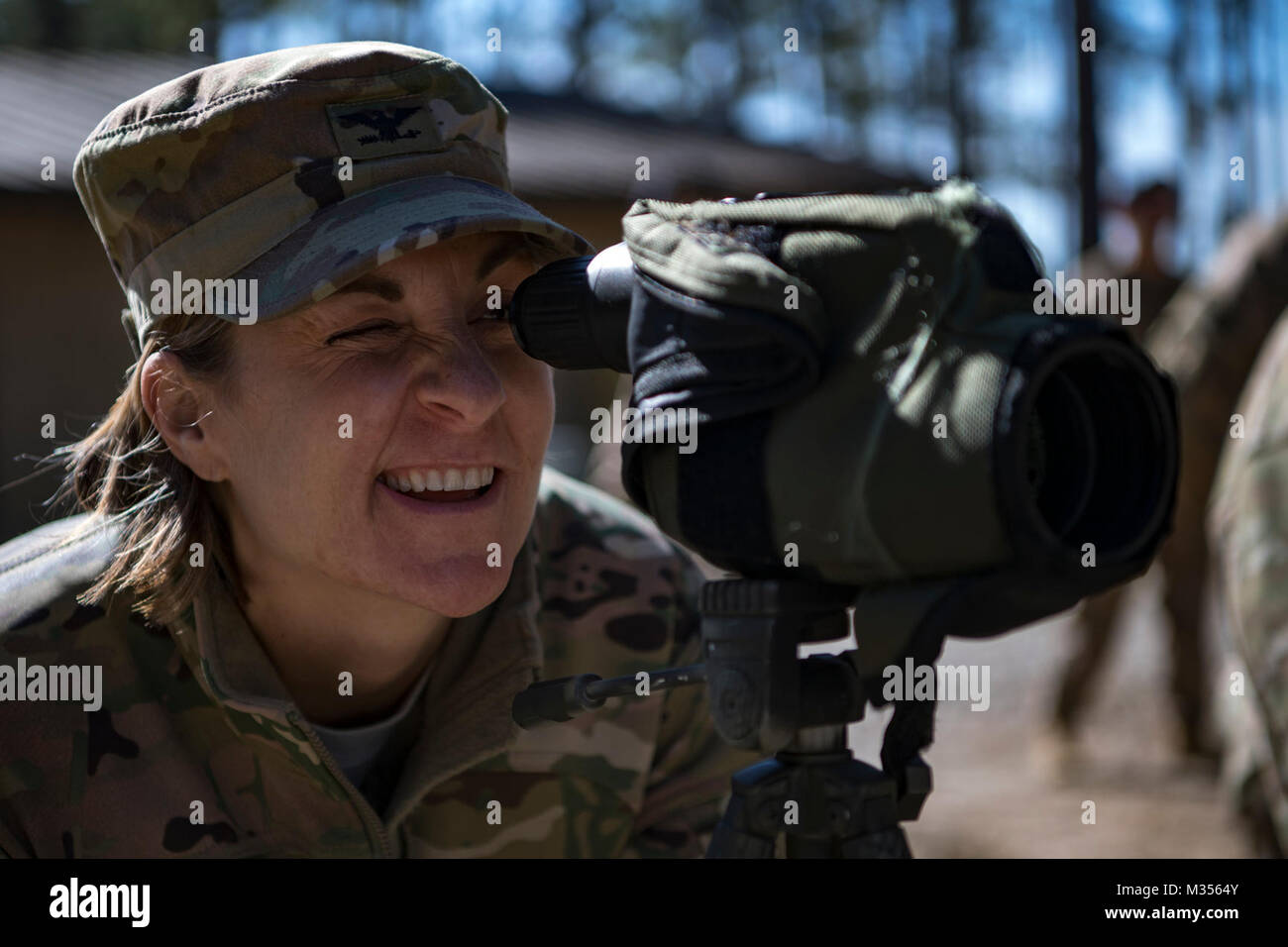 Col. Jennifer Short, 23d Wing commander, attempts to spot a hidden ...